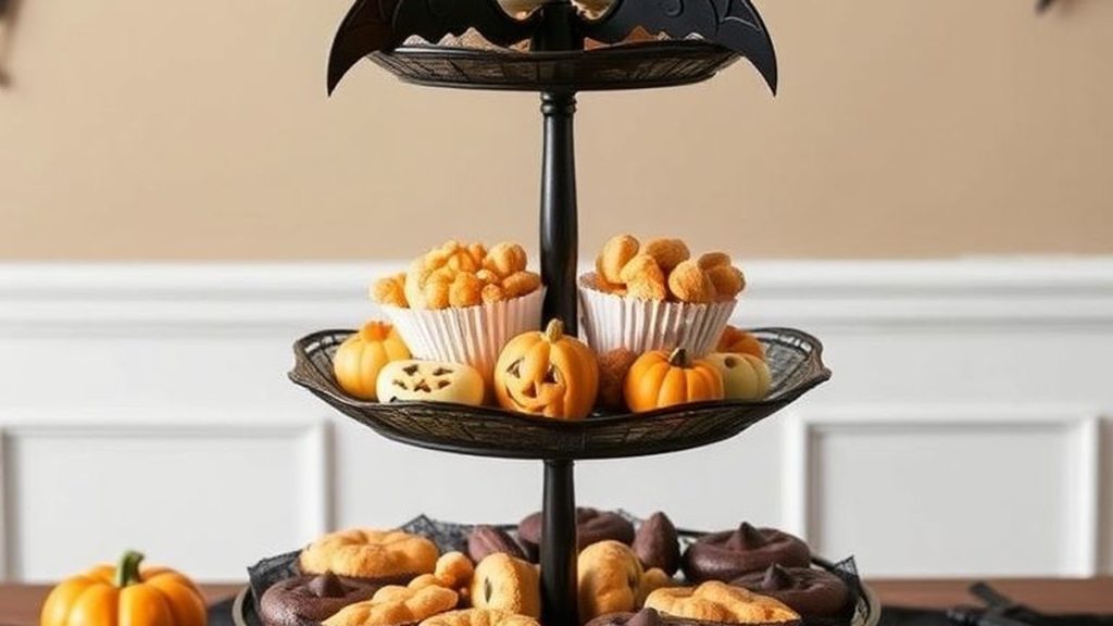 Multi-Tiered Halloween Treat & Dessert Stand Server - Smart Cooks