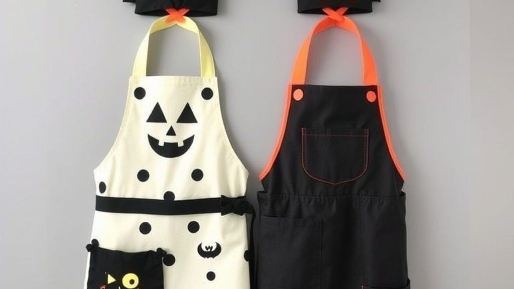 Comprehensive Review: Fun Halloween Themed Kids Aprons & Chef Hats ...