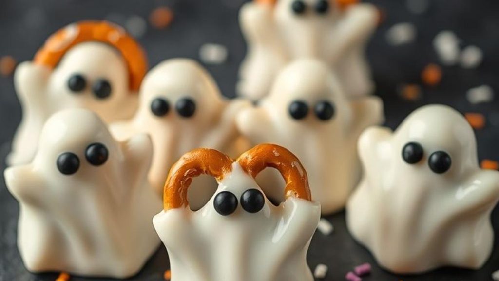 Easy Ghost Pretzels (3-Ingredient Halloween Treat!) - Smart Cooks